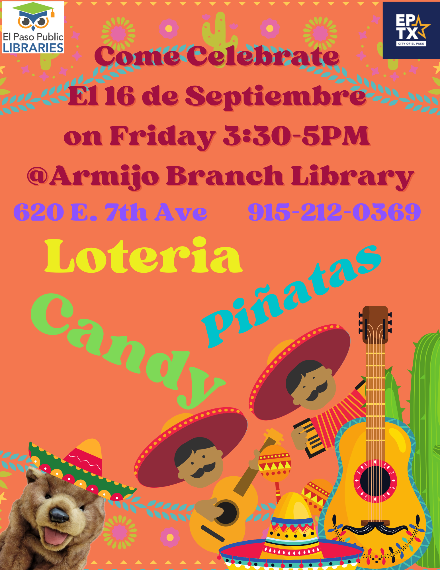 El 16 de Septiembre at the El Paso Public Library Armijo Library Branch