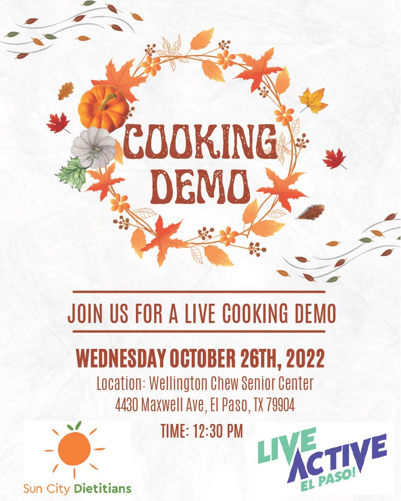 Cooking Demo by Sun City Dietitians - EPStuff