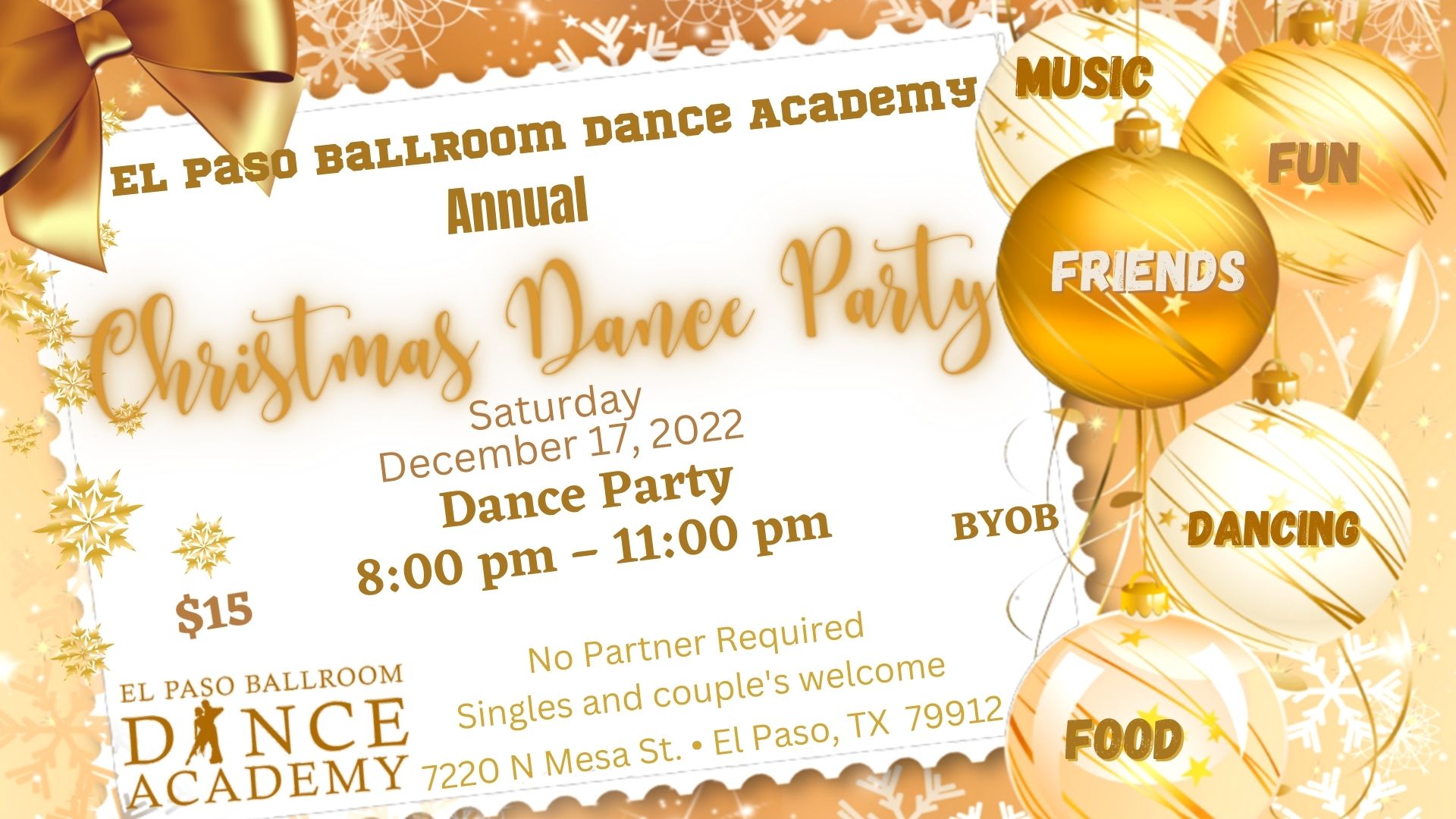 Christmas Dance Party at El Paso Ballroom Dance Academy - EPStuff