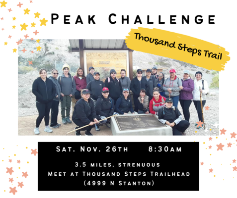 Peak Challenge - Thousand Steps at Franklin Mountains in El Paso - EPStuff