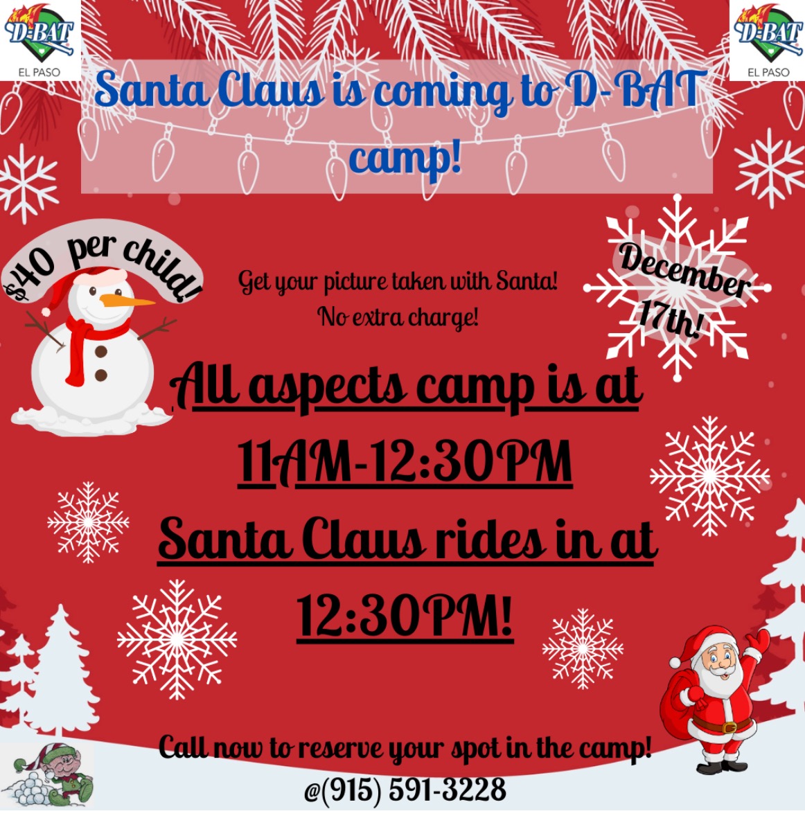 Santa Claus at D-BAT Camp - EPStuff