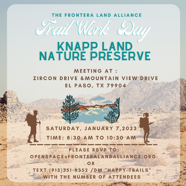 Trail Work Day: Knapp Land Nature Preserve in El Paso - EPStuff