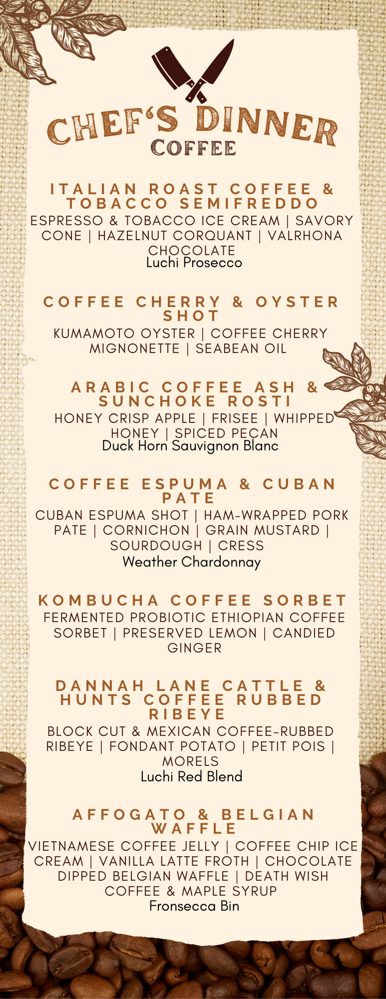 Chef's Dinner: Coffee - EPStuff