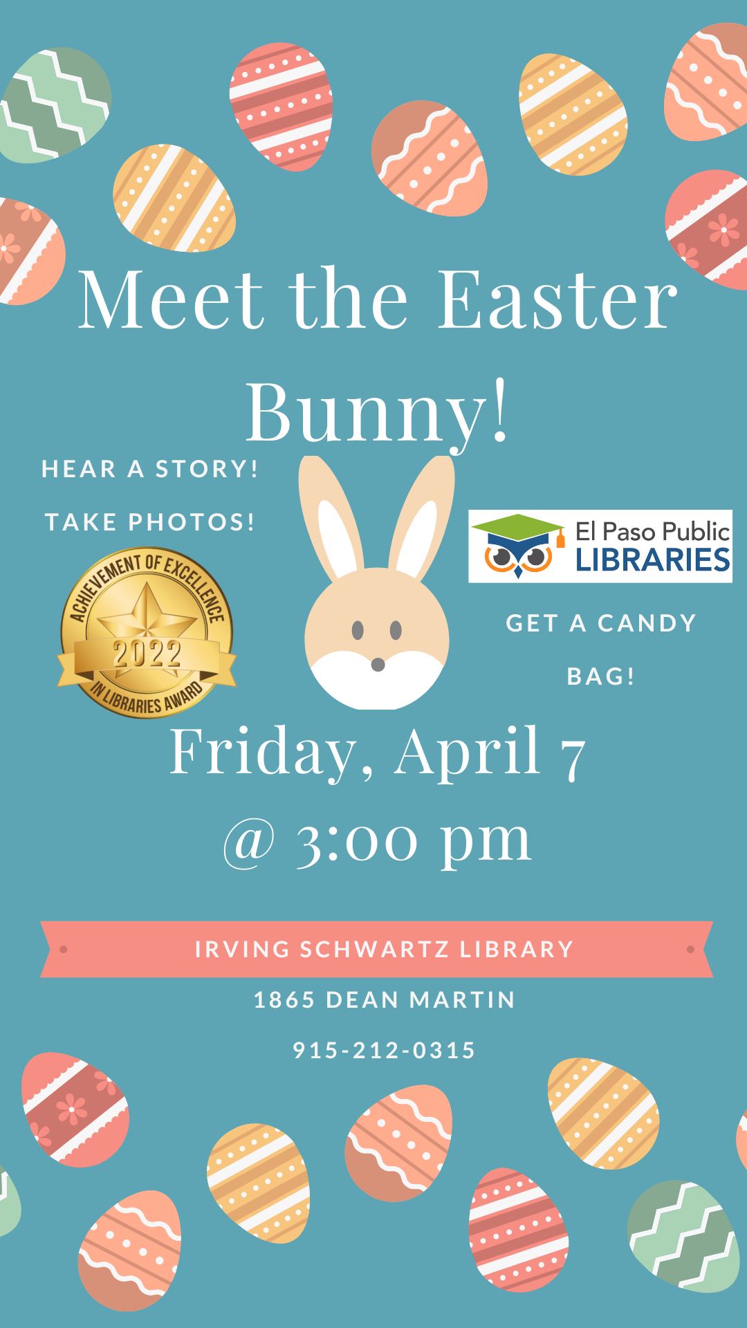 Meet The Easter Bunny! at Irving Schwartz Library - EPStuff