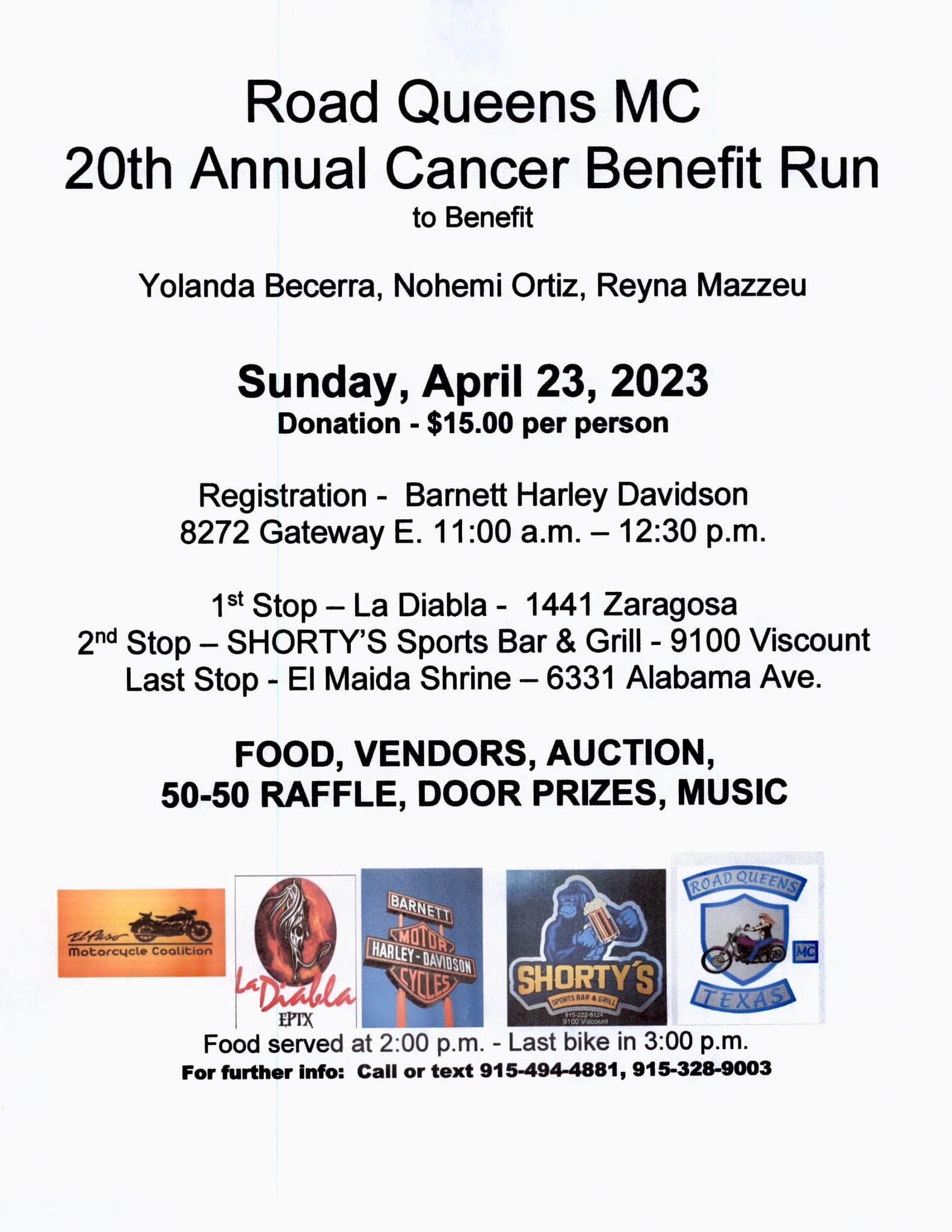 Road Queens MC - 20th Annual Cancer Benefit Run - EPStuff
