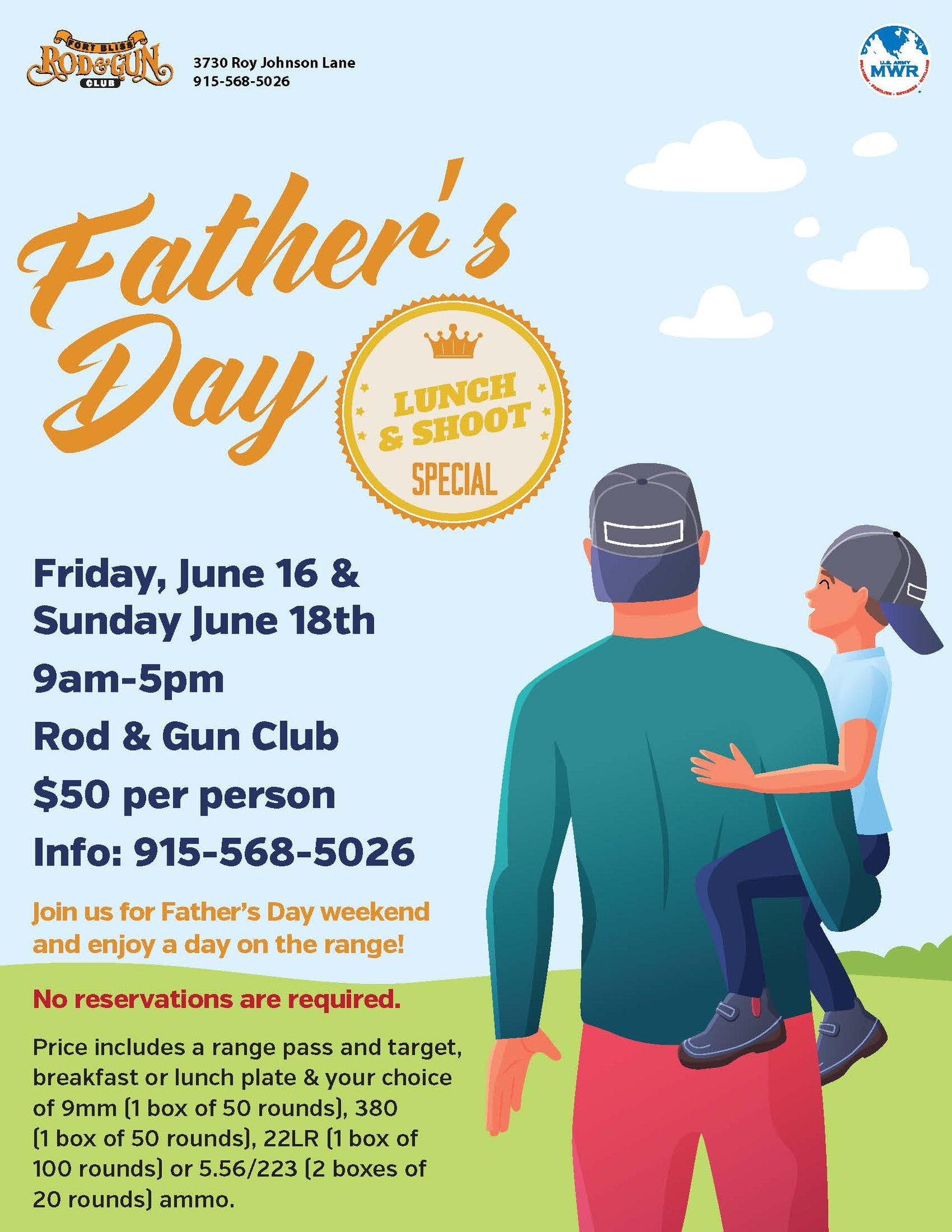 Father's Day Lunch & Shoot Special in El Paso, TX - EPStuff