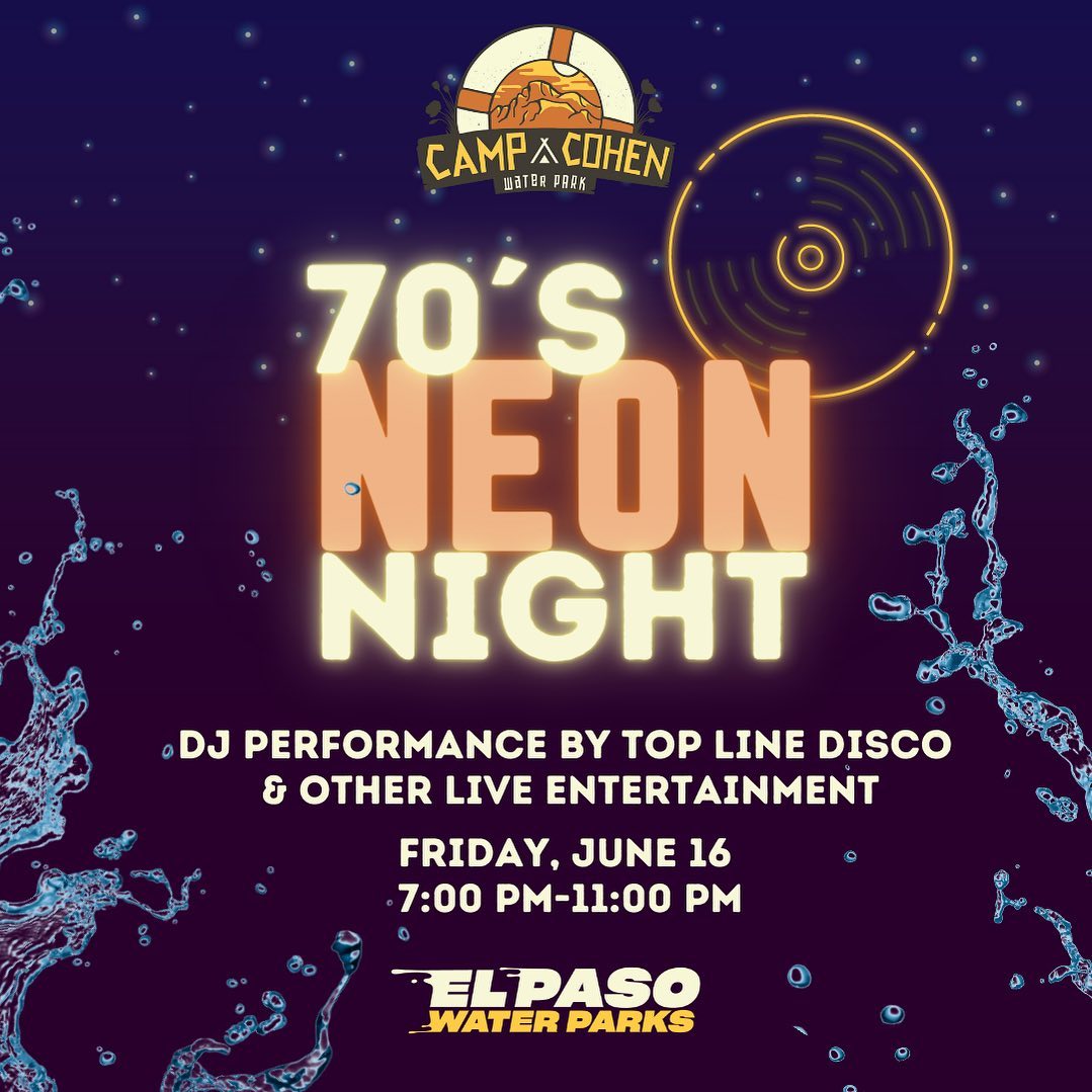 70's Neon Night at Camp Cohen Water Park - EPStuff