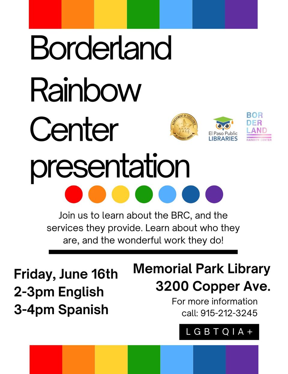 Borderland Rainbow Center Presentation - EPStuff