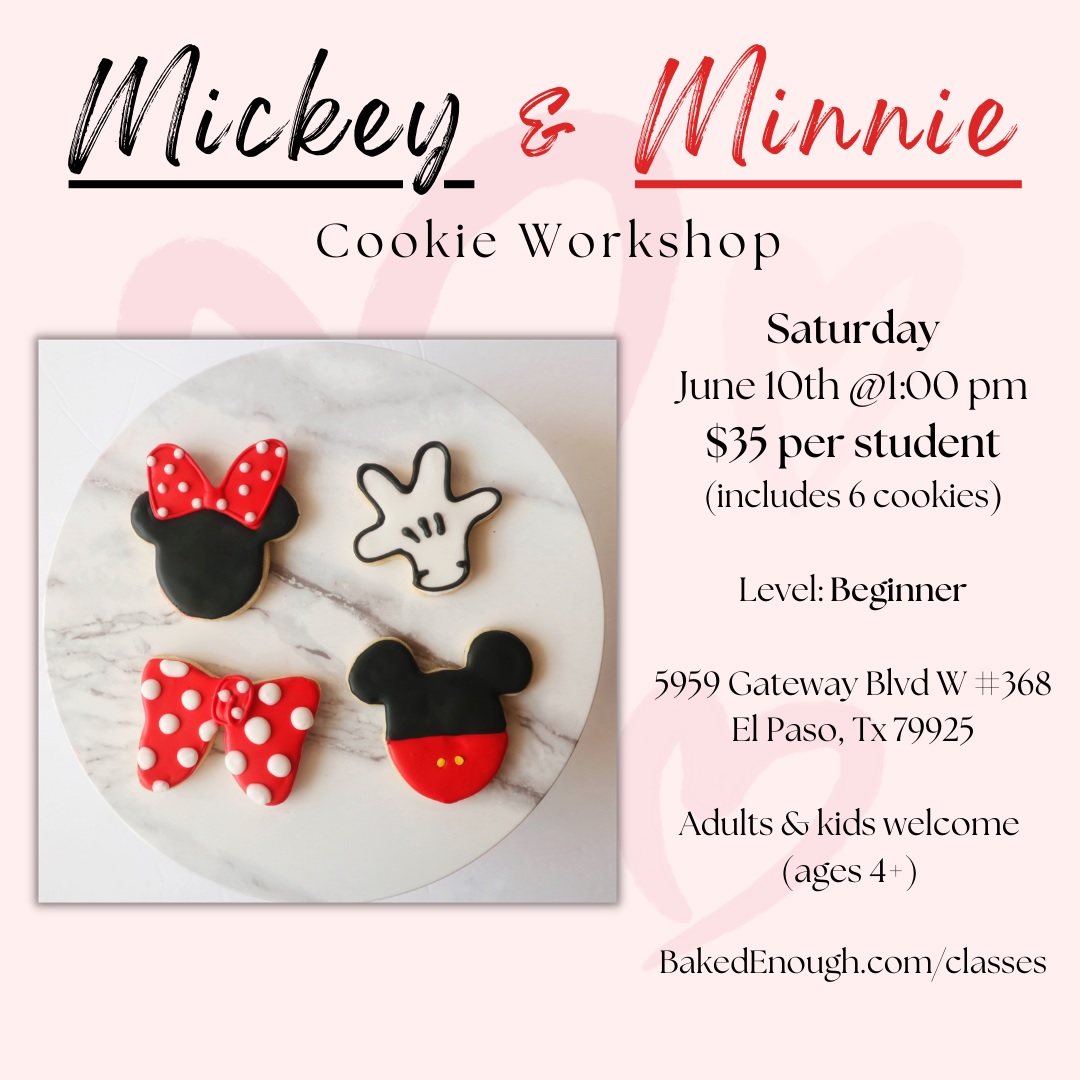 Mickey & Minnie Cookie Workshop - EPStuff