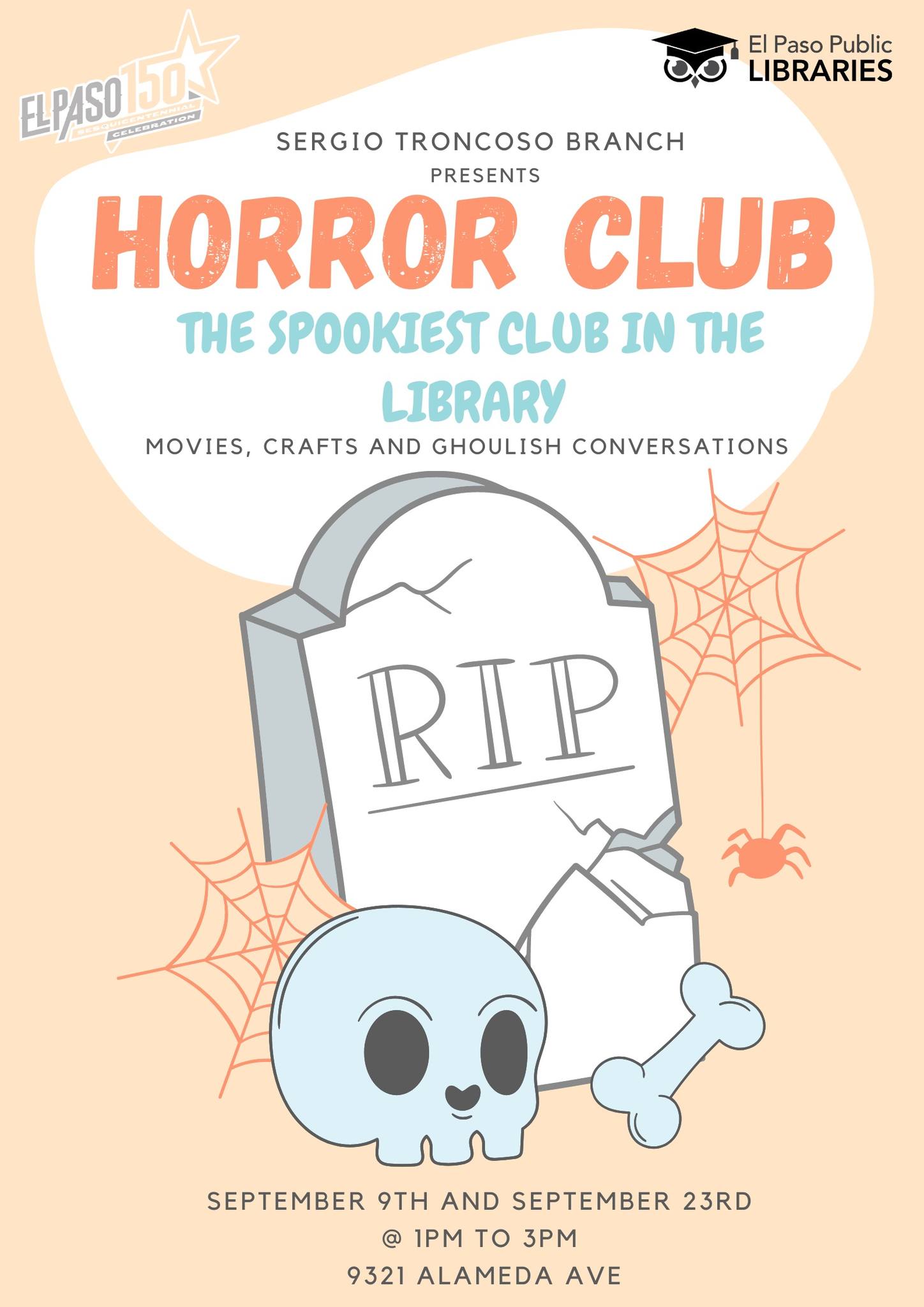 Horror Club at Sergio Troncoso Library - EPStuff
