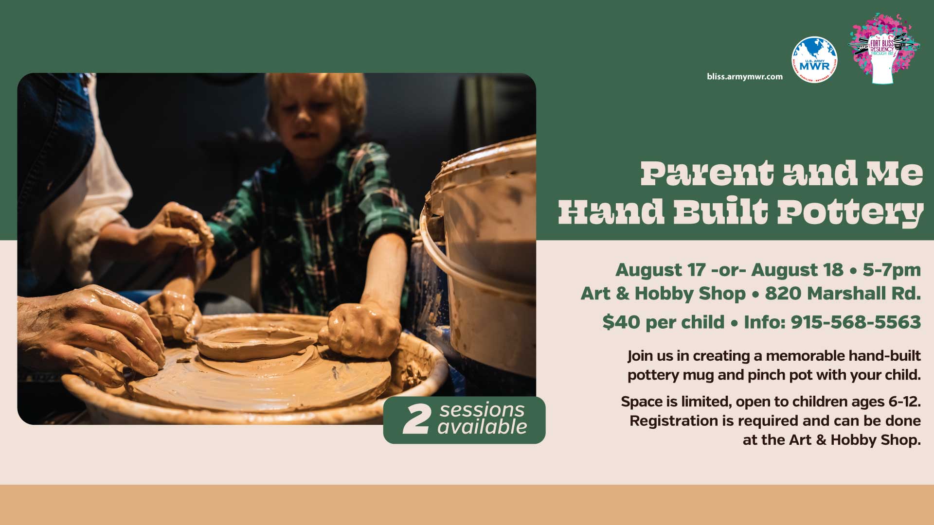 Parent and Me Hand Built Pottery - EPStuff