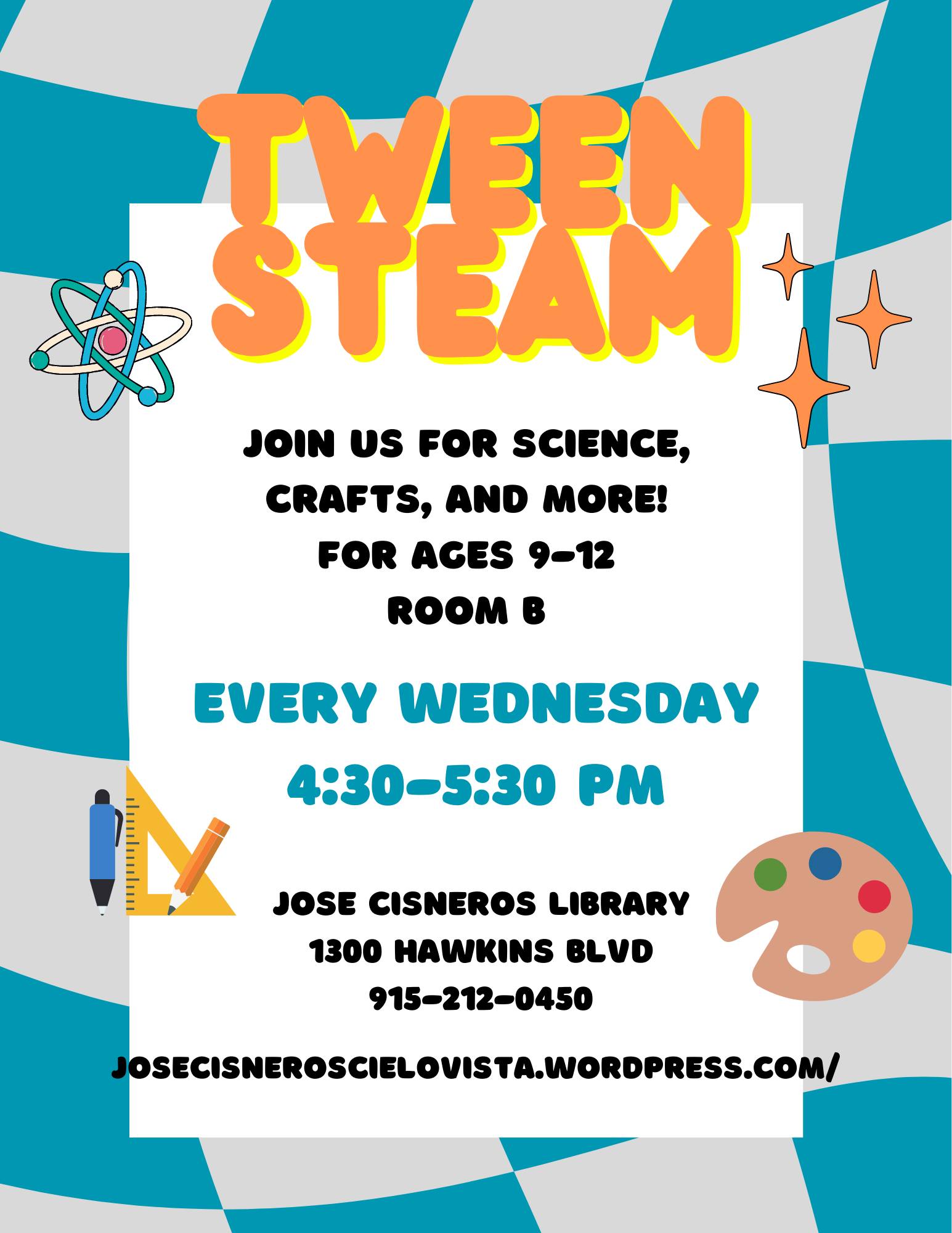 Tween Steam at Jose Cisneros Cielo Vista Library