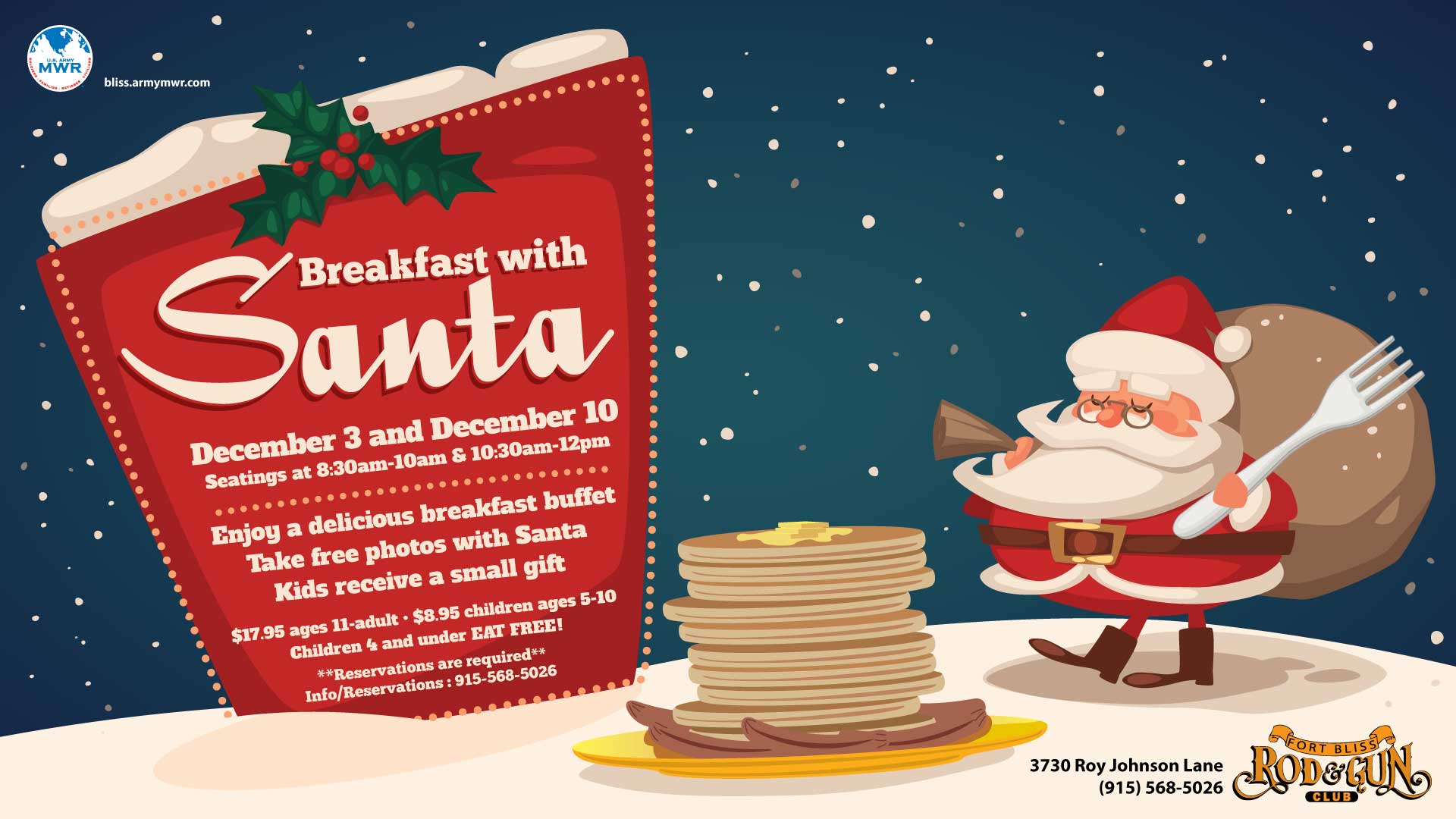 Breakfast with Santa in El Paso, TX - EPStuff