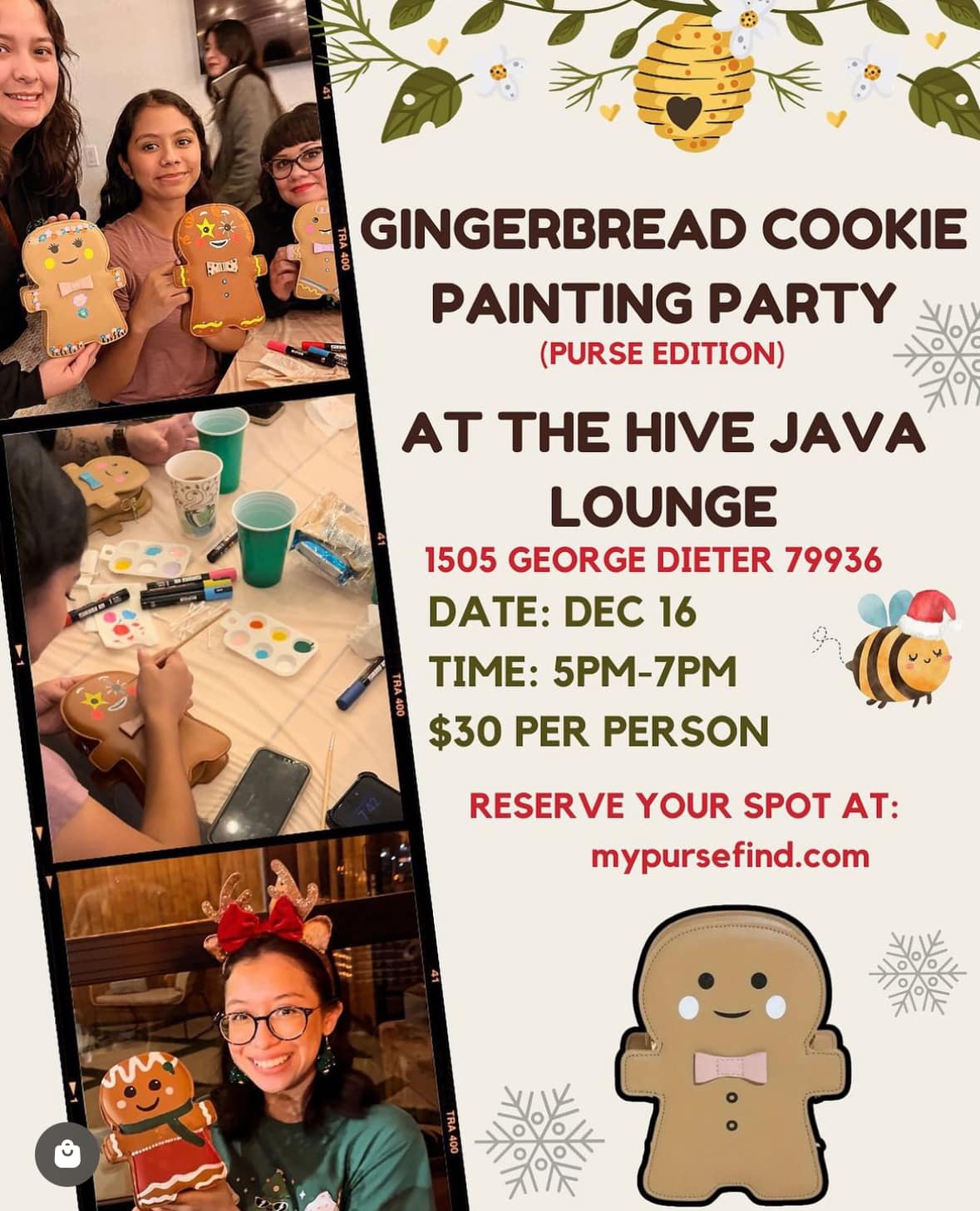 Gingerbread Cookie Painting Party - EPStuff