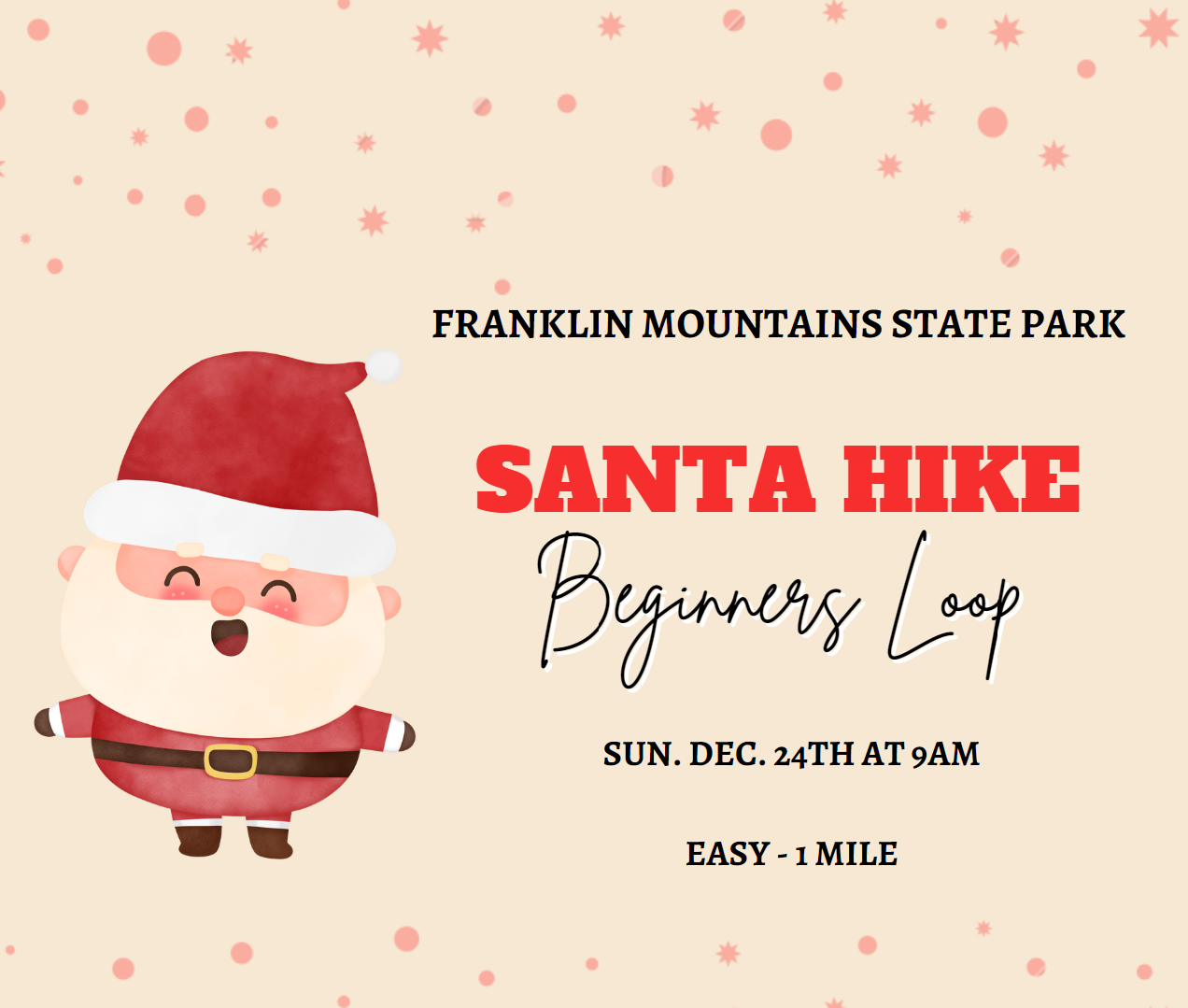 Santa Hat Hike: Beginner's Loop at Franklin Mountains State Park in El ...