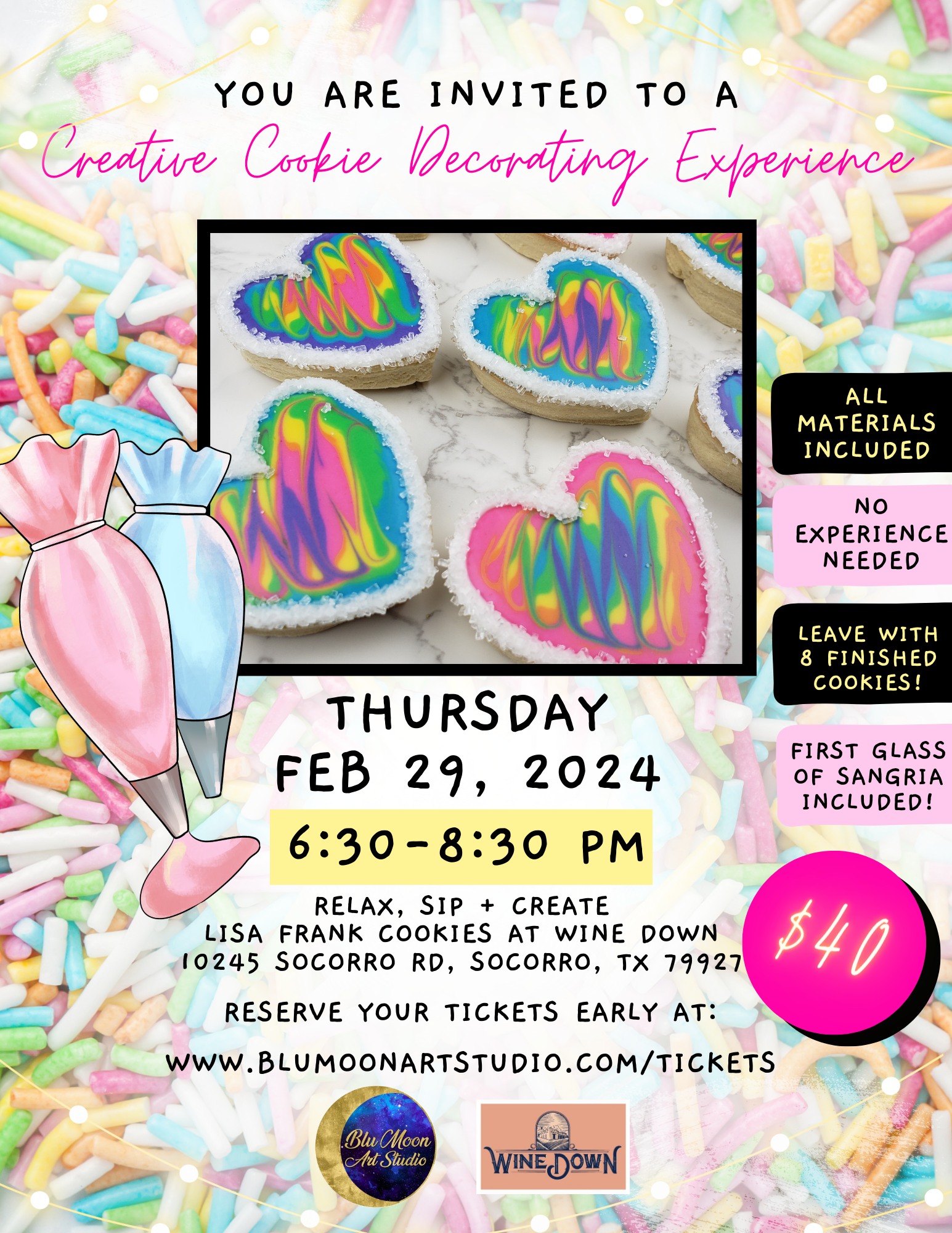 Lisa Frank Heart Cookie Decorating Experience - EPStuff