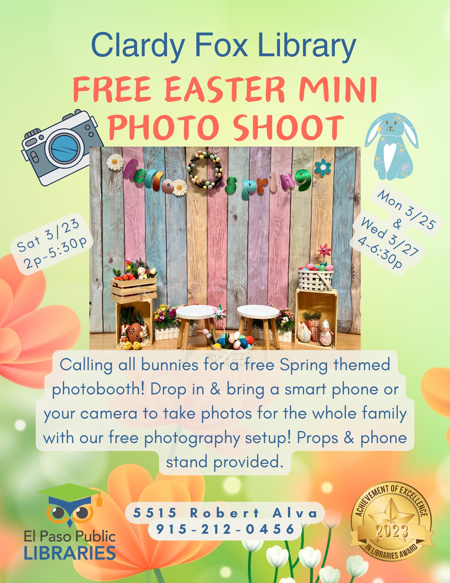 Easter Photo Shoot at Clardy Fox Library - EPStuff