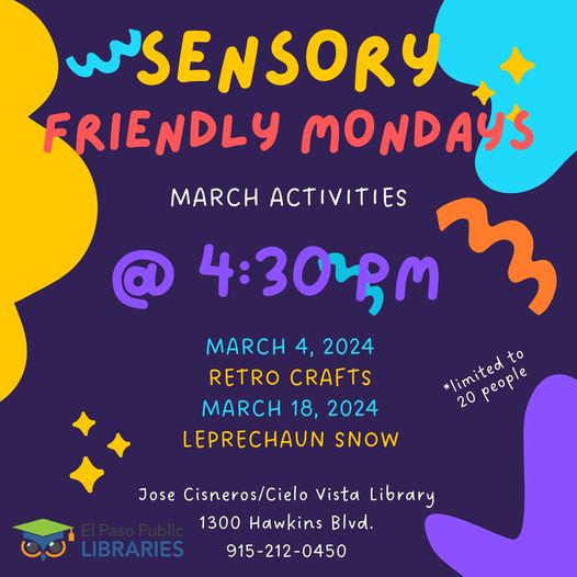 Sensory Friendly Mondays Sensory Friendly Mondays