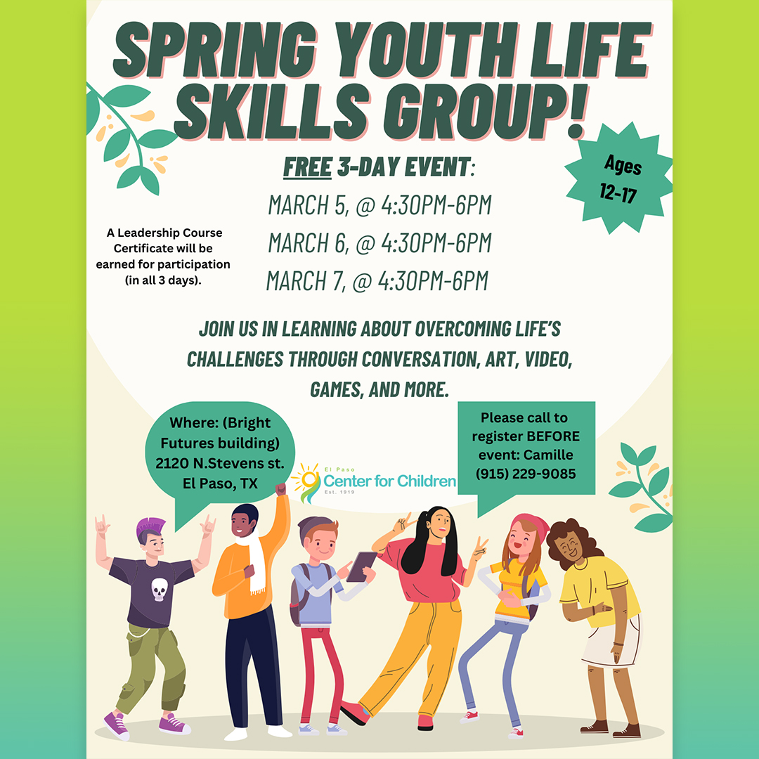 Spring Break Youth Life Skills Group - EPStuff