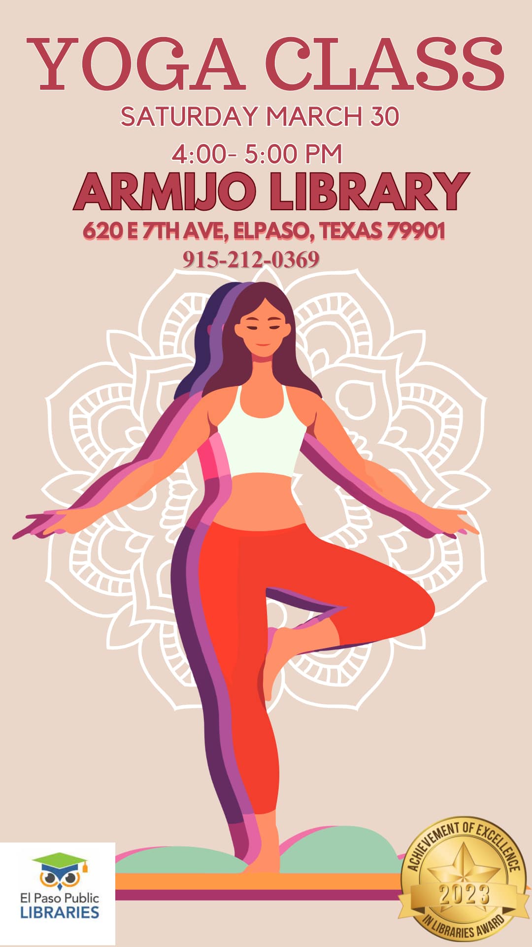 Yoga Class at Armijo Library - EPStuff