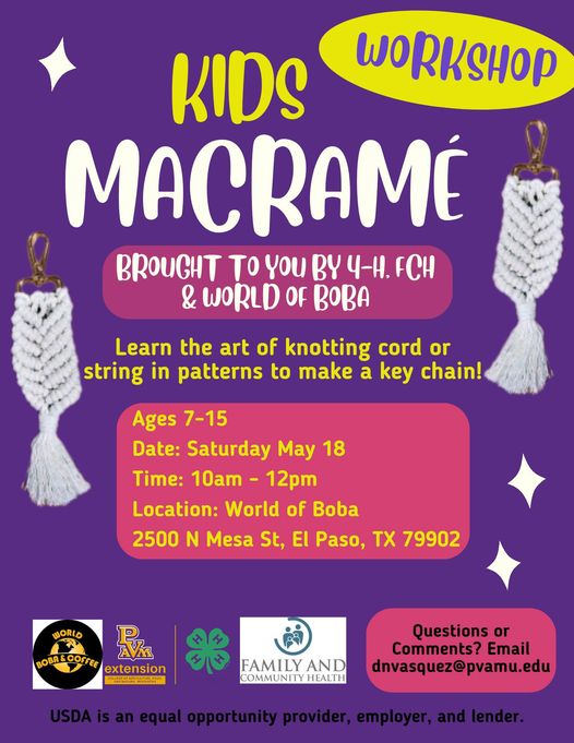 Kids Macrame - EPStuff