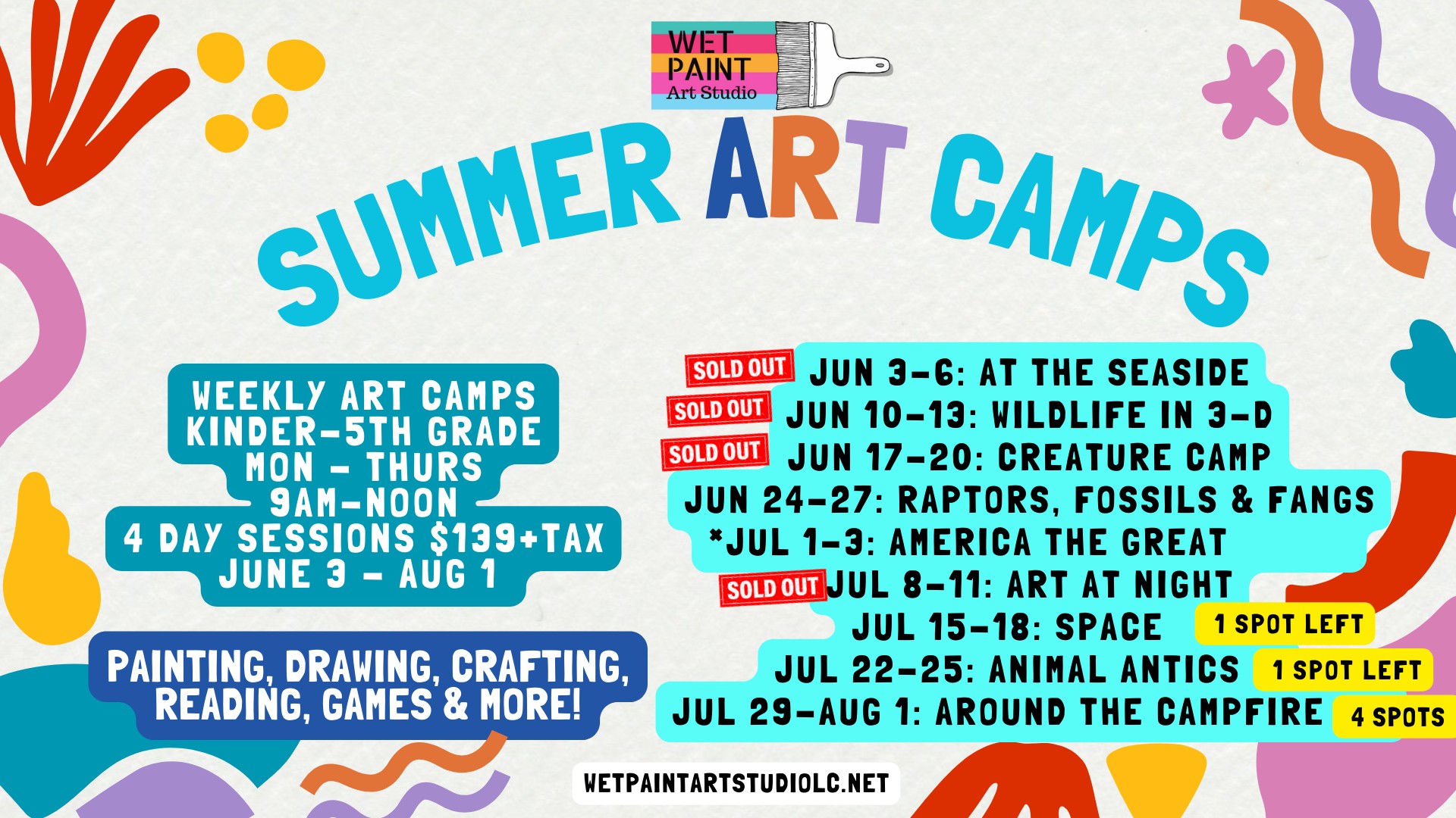 2024 Kids Summer Art Camps - EPStuff