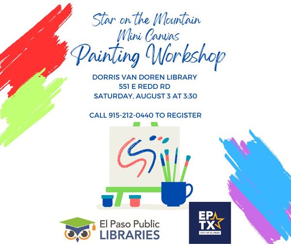 Star on The Mountain Mini Canvas Painting Workshop - EPStuff