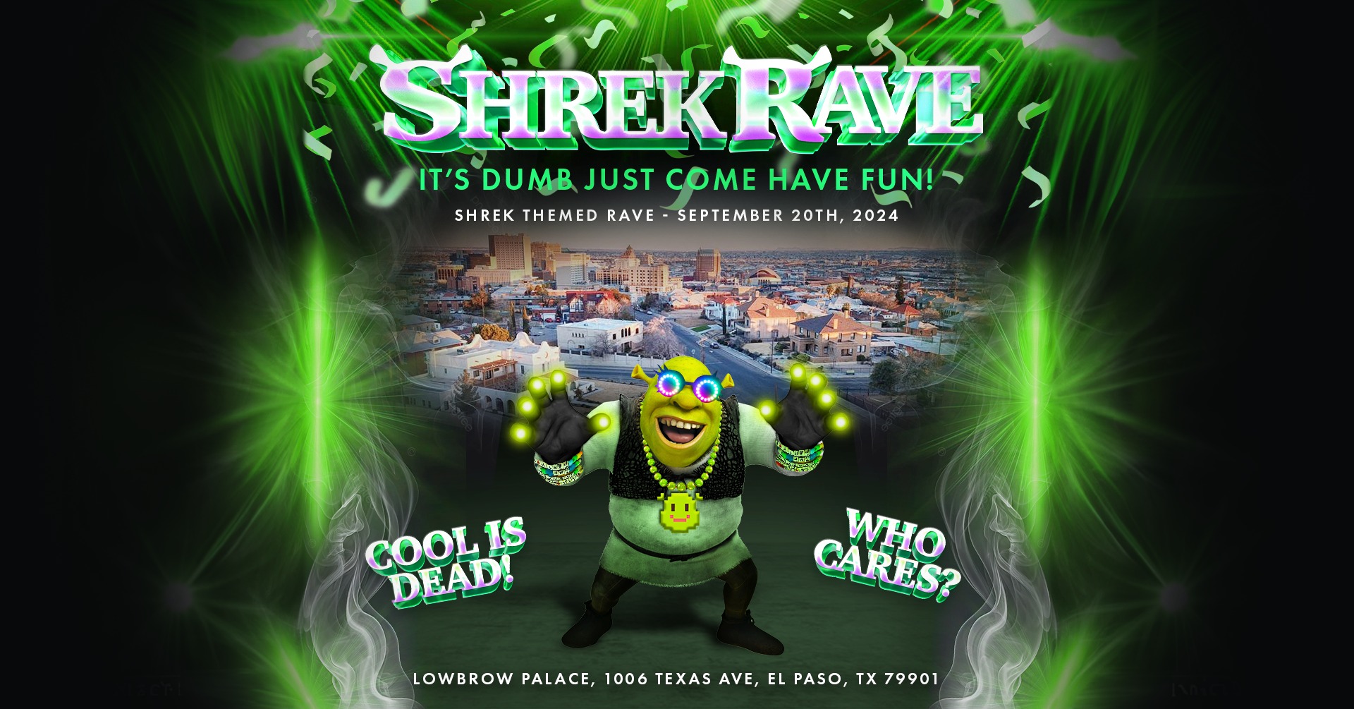 Shrek Rave at Lowbrow Palace - EPStuff