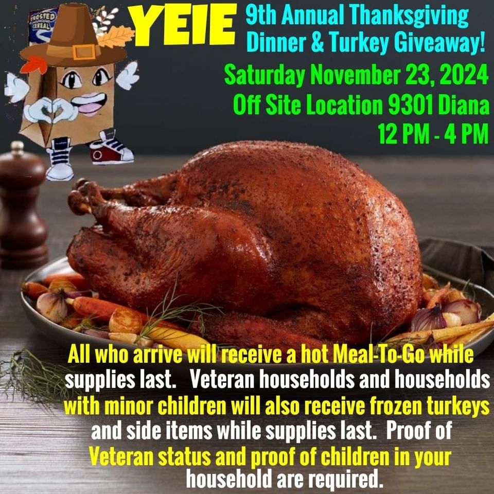 YEIE: 9th Annual Thanksgiving Meal & Turkey Giveaway - EPStuff