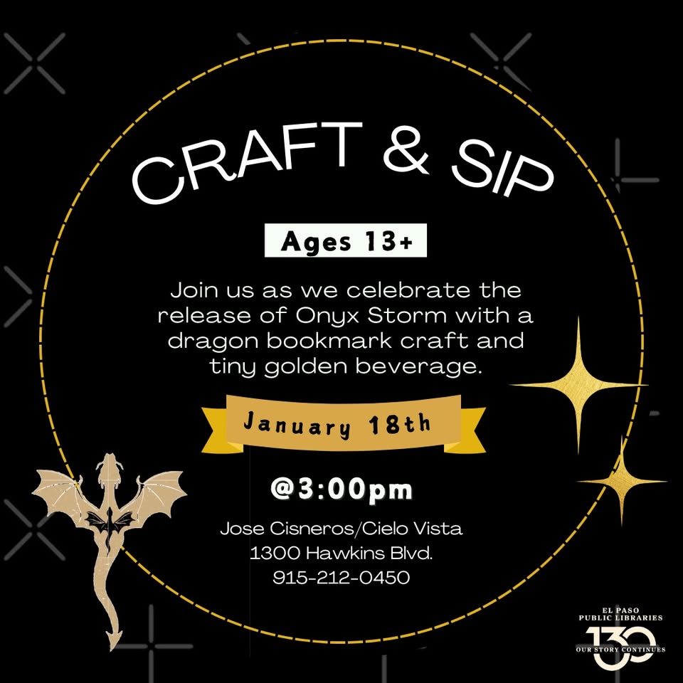 Craft & Sip: Onyx Storm Edition