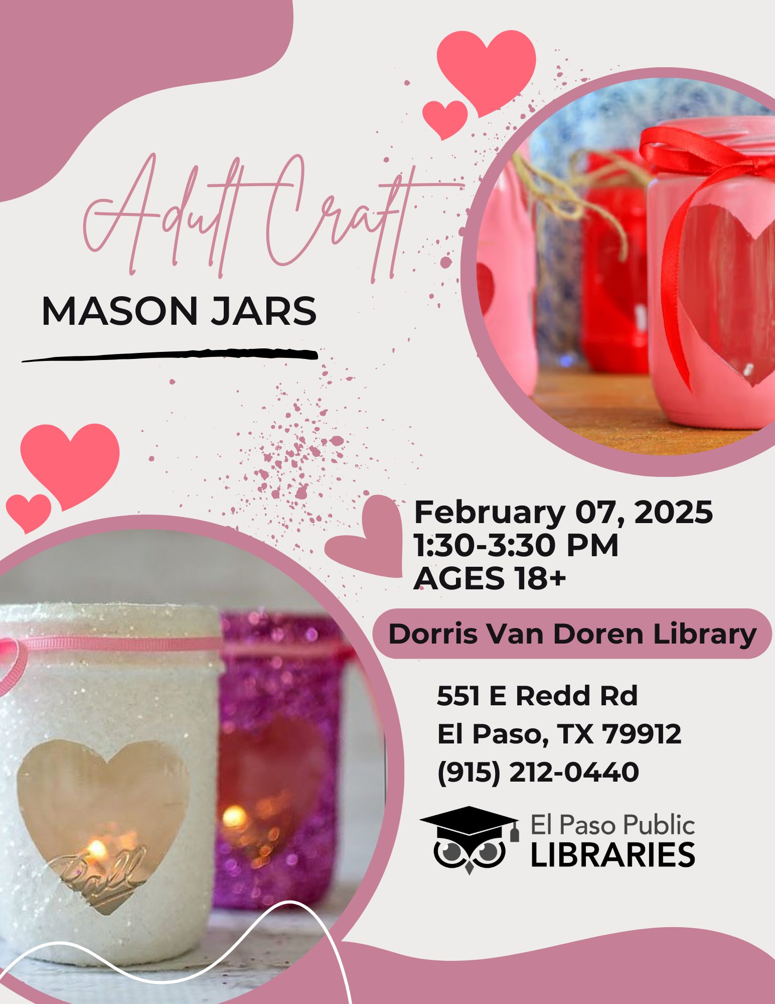 Adult Craft at Dorris Van Doren Library - EPStuff