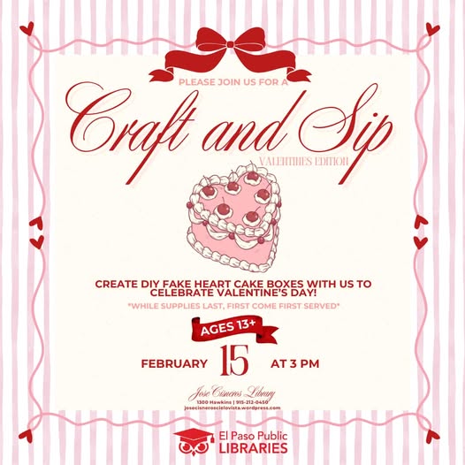 Craft & Sip Valentine’s Edition
