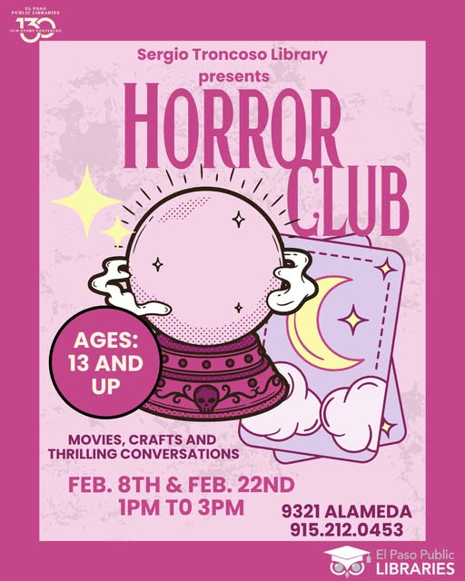 Horror Club at Sergio Troncoso Library - EPStuff