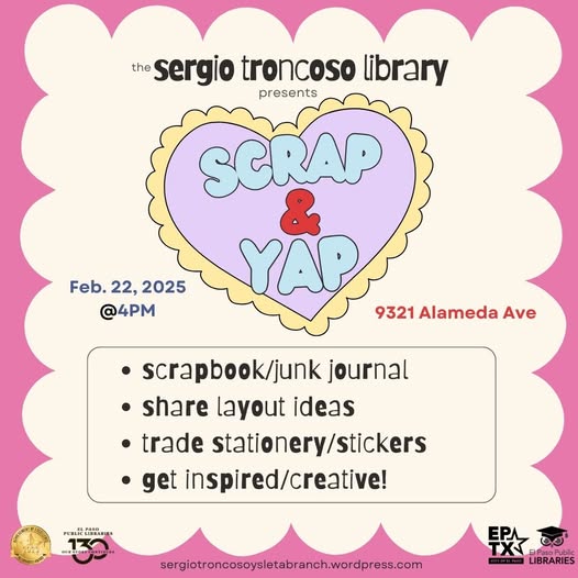 Scrap & Yap at Sergio Troncoso Library - EPStuff