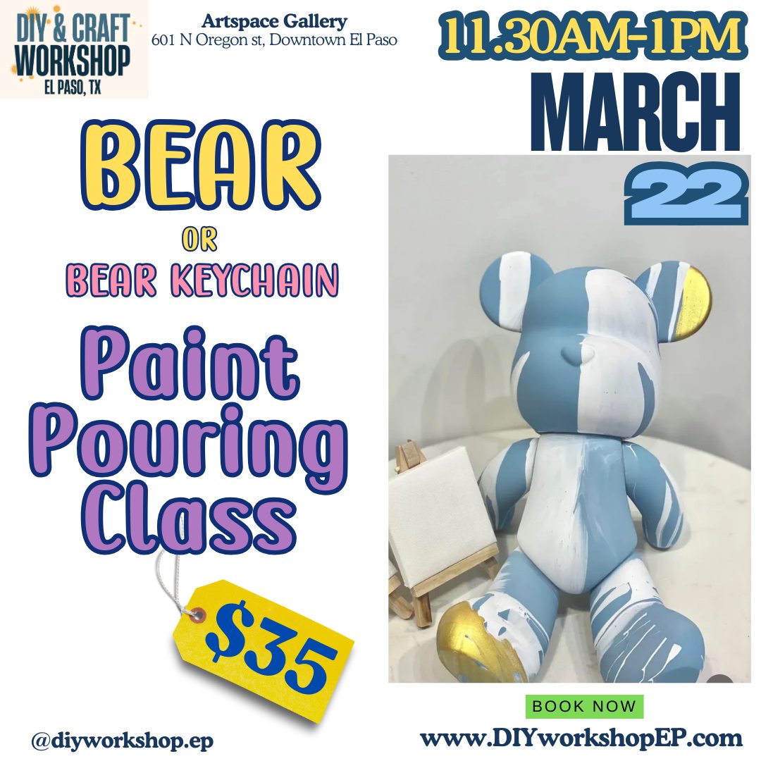 Bear Paint Pouring Class at Artspace Gallery - EPStuff