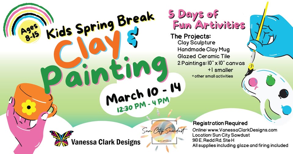 Kids' Spring Break Clay & Painting - EPStuff