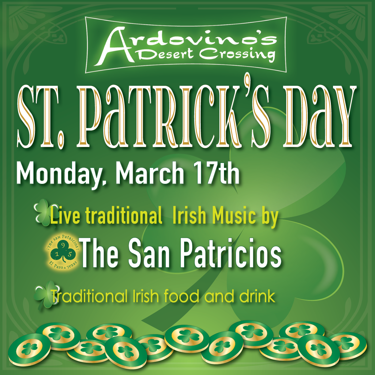St. Patrick’s Day at Ardovino's Desert Crossing
