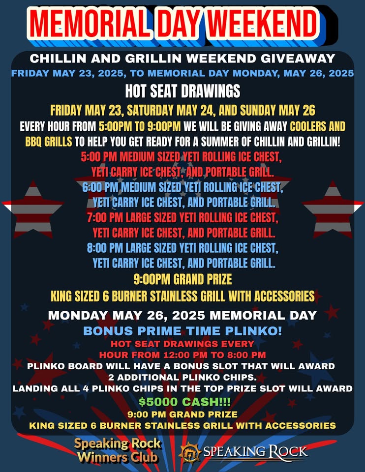 Memorial Day Weekend at Speaking Rock