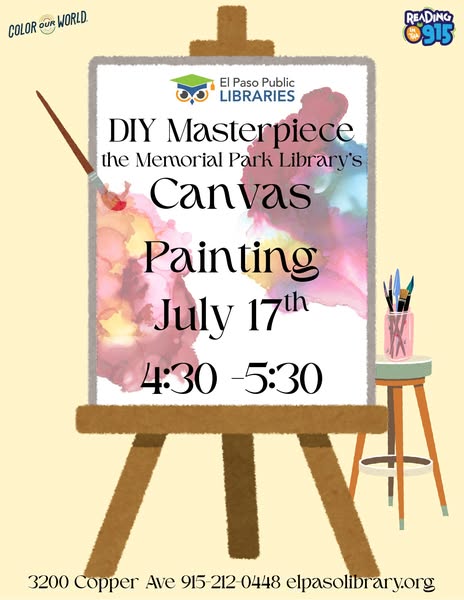 DIY Masterpiece at Memorial Park Library - EPStuff
