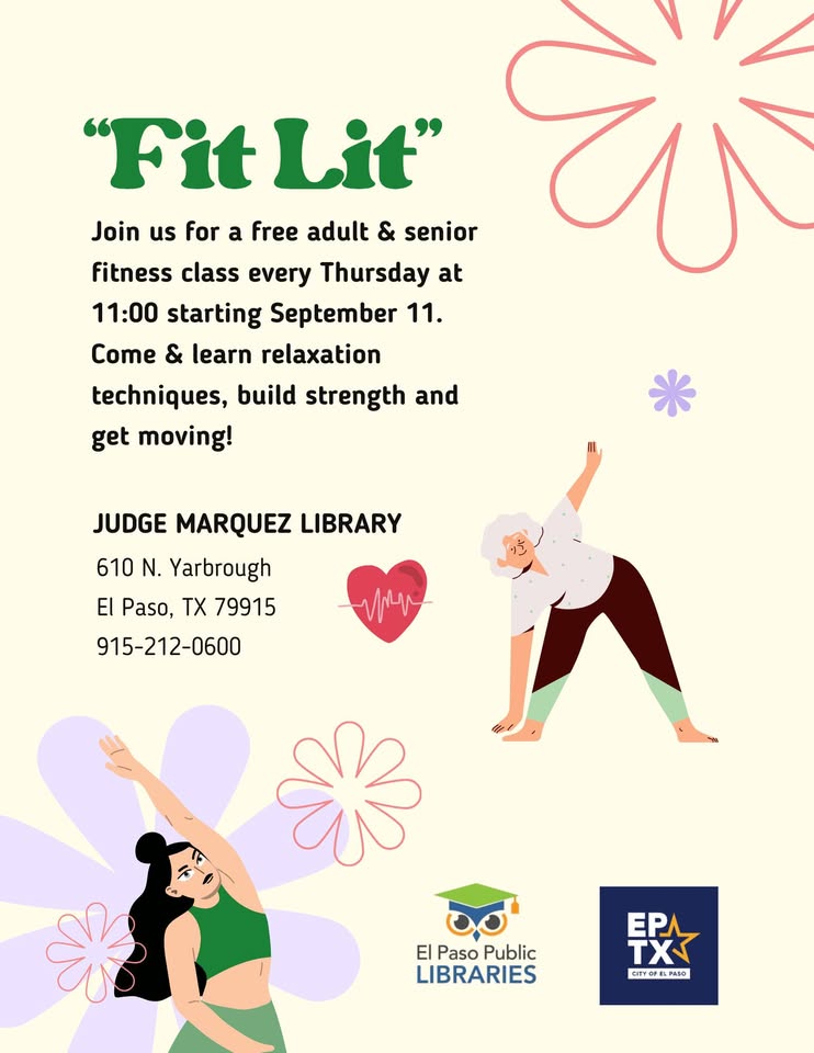 Fit Lit at Judge Edward Marquez Library